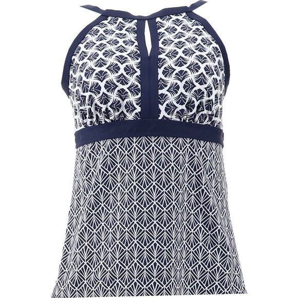 Lands' End | Swim | Womens Keyhole High Neck Tankini Top Swimsuit 5126 ...